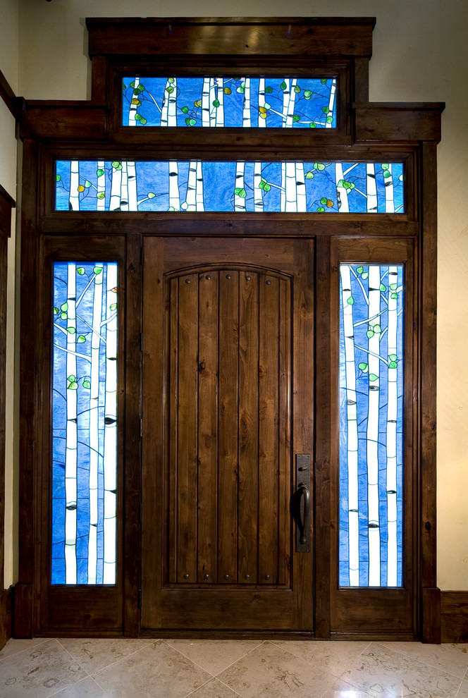 Mountain Rustic Traditional Front Door - Rustic - Entry - Salt Lake ...