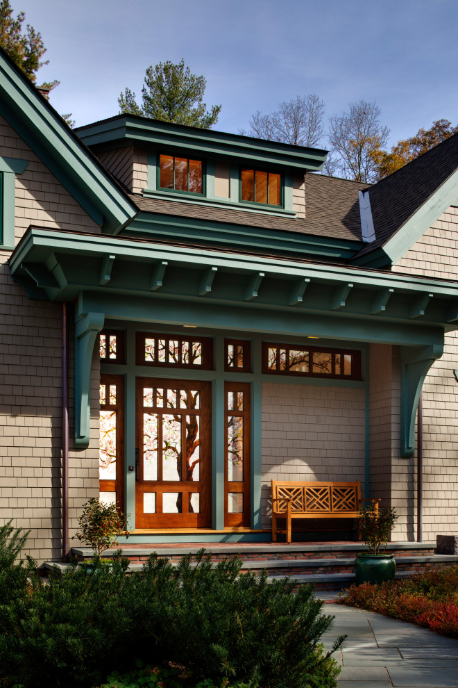 Custom Home - Arts & Crafts style timber frame - Craftsman - Exterior ...