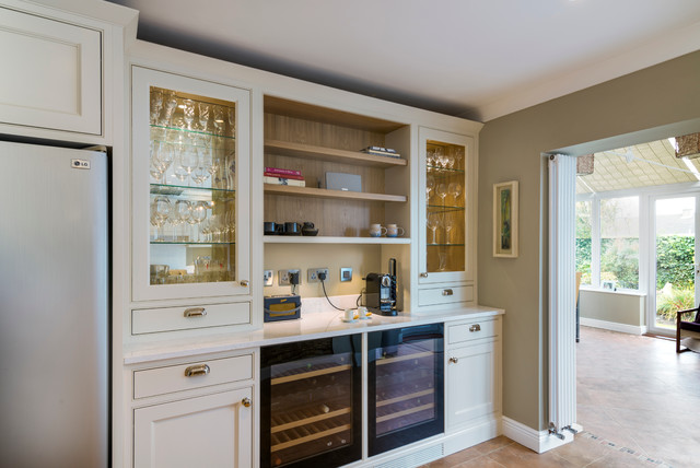 Drinks area in custom made kitchen - Contemporary - Kitchen - Dublin ...