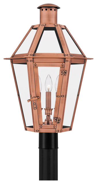 Luxury Rustic Post Light, Rustic Copper, UQL1705 - Traditional - Post ...