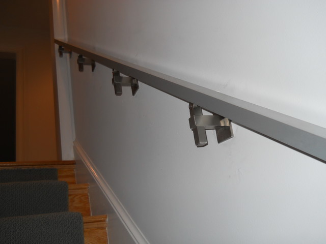 Before & After Basement Cable Railing - Contemporary - DC Metro - by ...