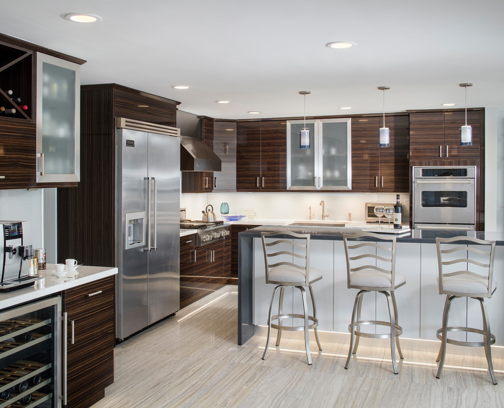 North Miami Beach Whole House Remodel - Contemporary - Kitchen - Miami ...