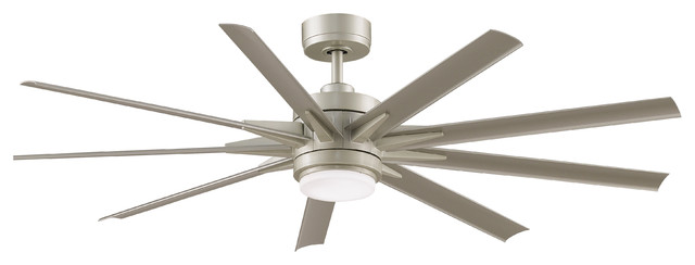 Odyn Ceiling Fan, Brushed Nickel, 64" - Transitional - Ceiling Fans ...
