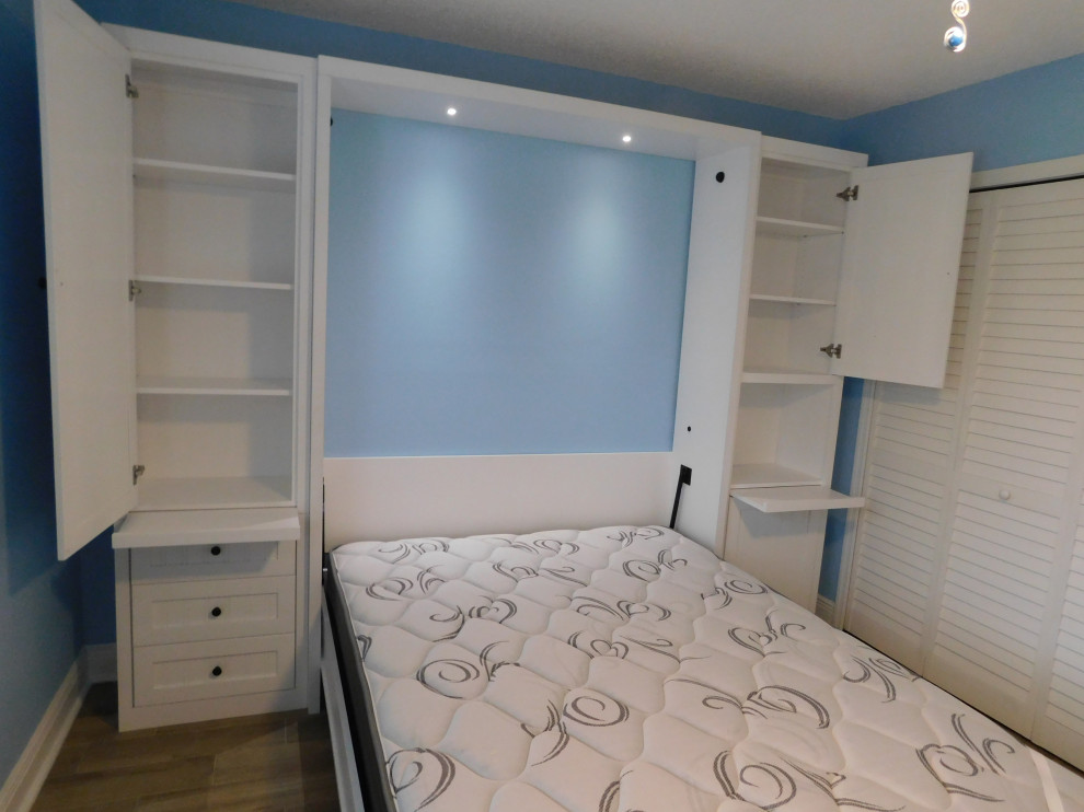 Custom Shaker Beadboard Panels Queen Vertical Murphy Wall Bed - Tampa ...