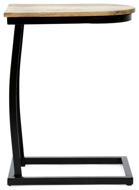 Maya Bay Mango Wood End Table - Industrial - Side Tables And End Tables ...