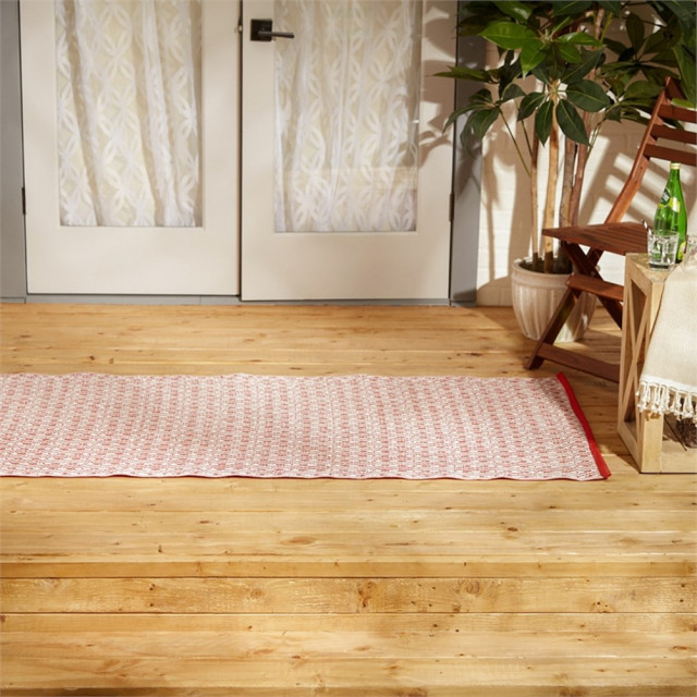 Rust Diamond Reversible Outdoor Rug 3X6-Ft - Scandinavian - Outdoor ...