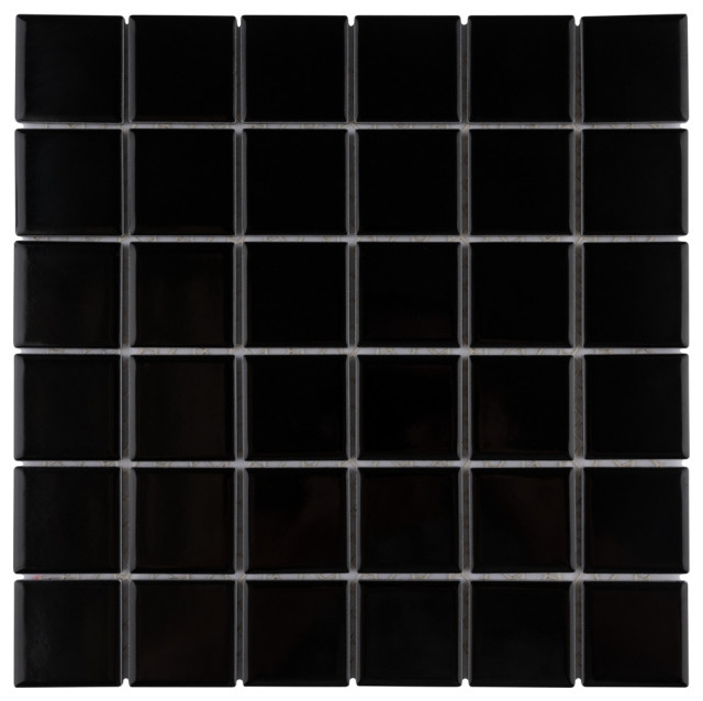 Metro Quad Porcelain Mosaic Floor and Wall Tile, Sample - Contemporary ...