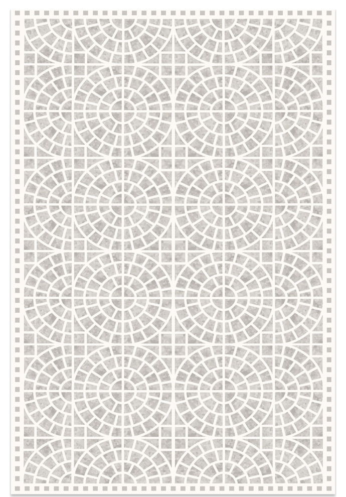 Mosaic Tile Decorative Vinyl Floor Mat, 2' x 3' - Contemporary - Pet ...