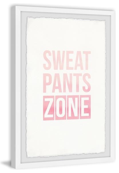 "Sweat Pants Zone IV" Framed Painting Print, 20"x30" - Contemporary ...