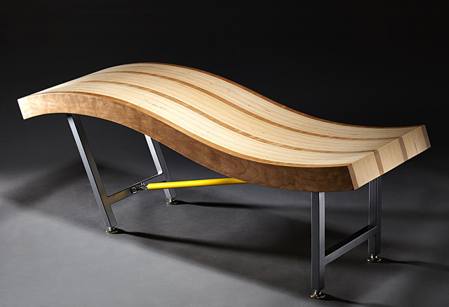 Wave Bench - seattle - by not2big