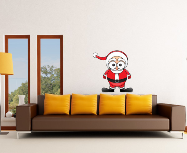 Christmas Santa Vinyl Wall Decal ChristmasSantaUScolor027, 42 in ...