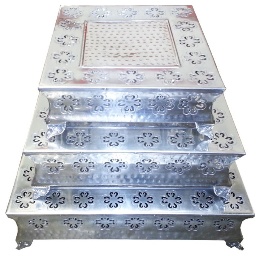 Fantastic 3 Pc Square Cake Stand - Traditional - Dessert And Cake ...