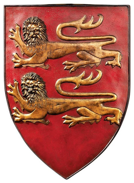 Design Toscano William Of Normandy Shield Plaque - Victorian - Wall ...