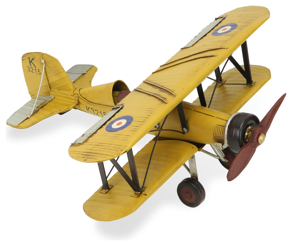 Fly Away Mini Plane, 12x12x6 - Contemporary - Decorative Objects And ...