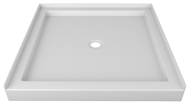 Valley Acrylic Single Threshold Acrylic Multi-Layered Center Drain ...