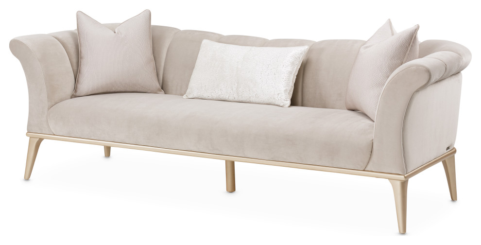 Yvette Sofa - Porcini/Champagne - Midcentury - Sofas - by HedgeApple ...