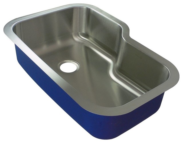 Transolid Meridian 33"x22 1/64"x9" Single Undermount SS Kitchen Sink ...
