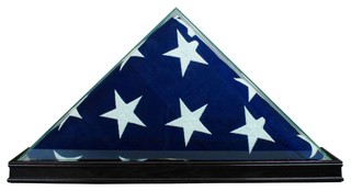All Glass Flag Display Case 9.5x5 - Traditional - Flags And Flagpoles ...