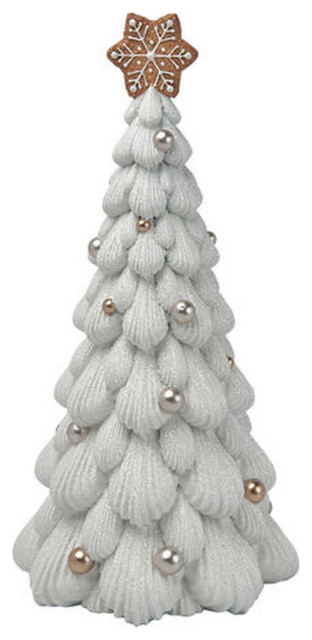 December Diamonds Gingerbread Village Gingerbread Cream Tree, Large ...