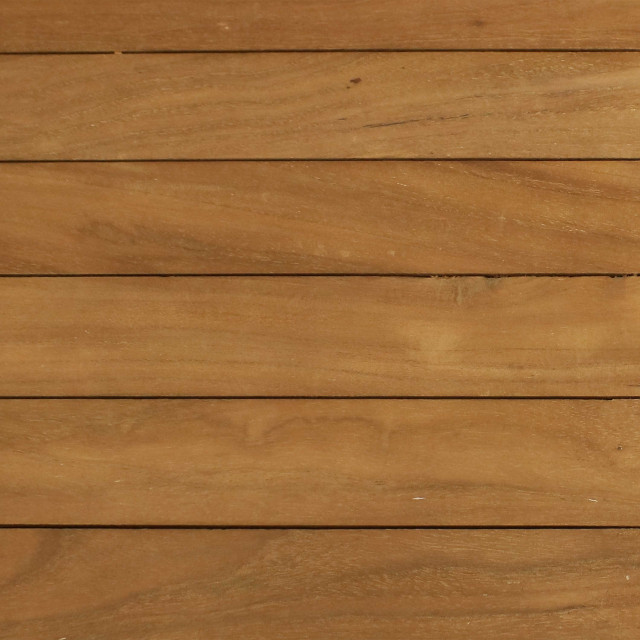 Sunnydaze Teak Outdoor Rectangular Dining Table, Stain, 47 ...