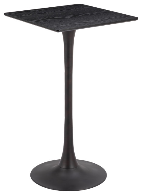 Valleta Bar Table Black - Midcentury - Indoor Pub And Bistro Tables ...