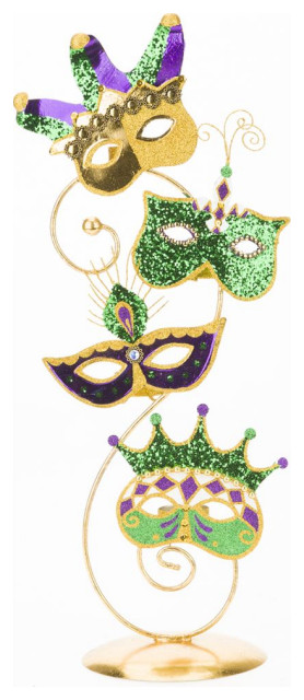 Mark Roberts 2020 Collection Pedestal Mardi Gras Mask, 19.5 ...