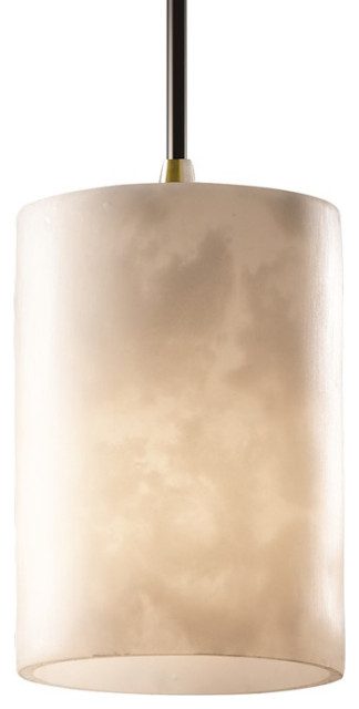 Justice Design Clouds Mini 1-LT Pendant, Flat, Antique Brass CLD-8815 ...