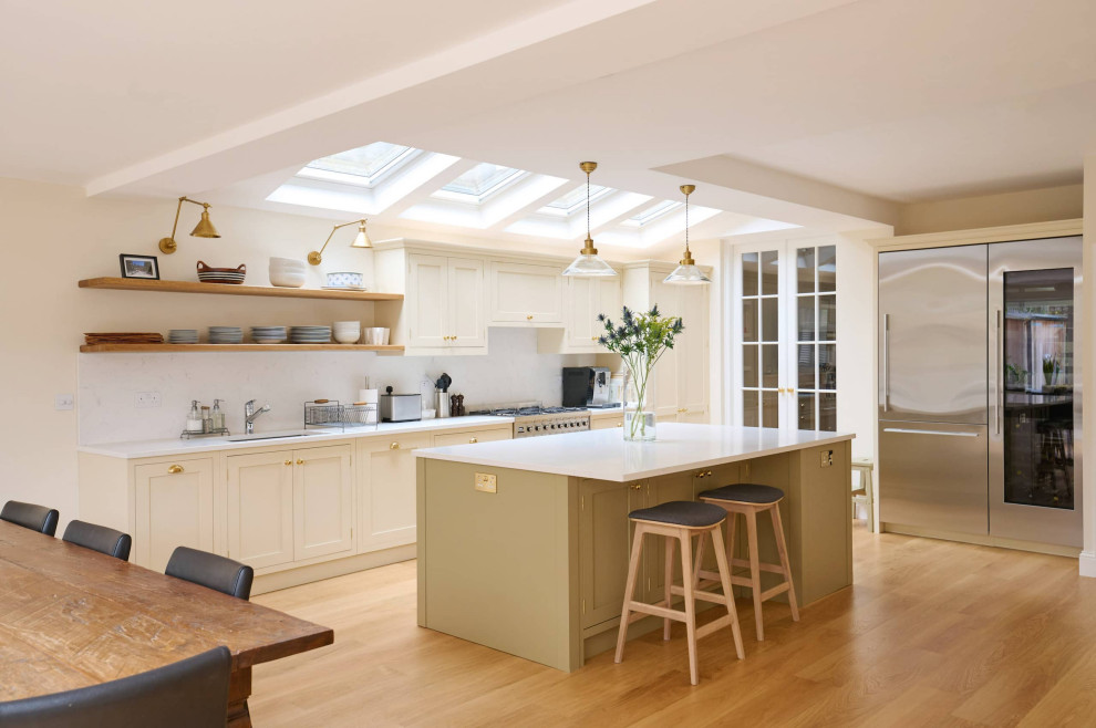 Nude In Frame Shaker Kitchen In Barnes Traditional Kitchen London 7657
