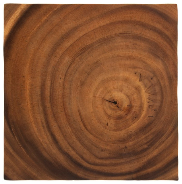 Inverted Pyramid Side Table, Natural, Large - Industrial - Side Tables ...