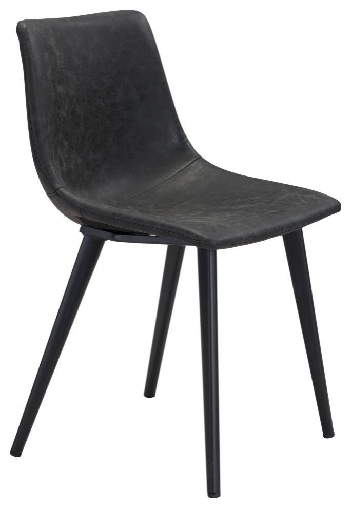 Daniel Dining Chair (Set of 2) Vintage Black - Midcentury - Dining ...