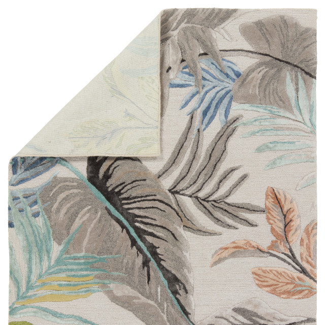 Jaipur Living Medley Handmade Floral Gray/Green Area Rug, 10'x14 ...