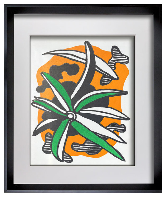Fernand Leger ORIGINAL Ltd. Edition LITHOGRAPH 1952 w/ Archival Frame ...