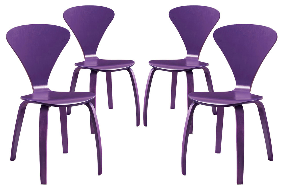 Vortex Dining Chairs Set of 4 - Midcentury - Dining Chairs - by ...