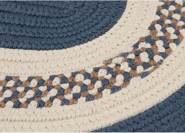 Crescent - Lake Blue 4' round, 4' Round - Contemporary - Outdoor Rugs ...