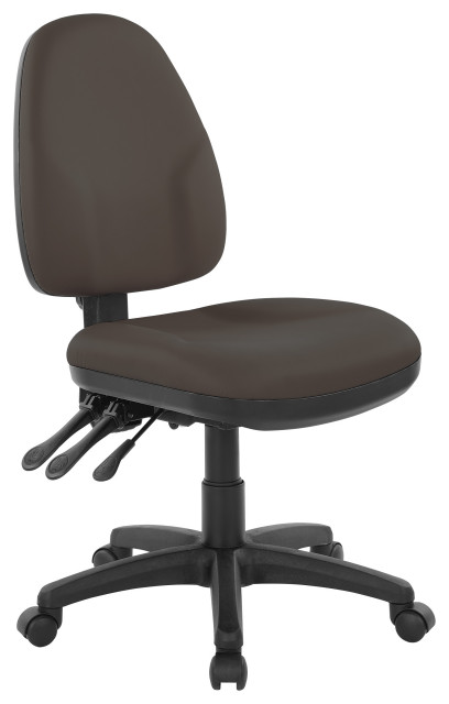 Dual Function Ergonomic Chair, Dillon Graphite - Contemporary - Office ...