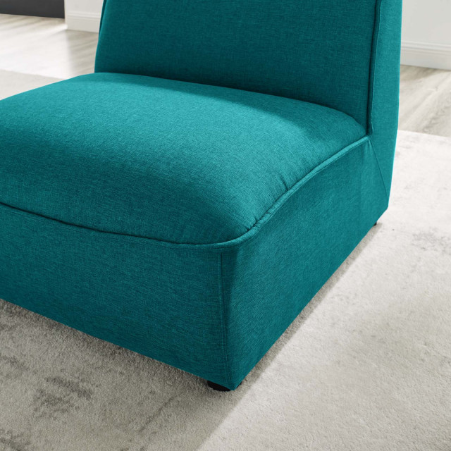 Sofa Middle Chair, Fabric, Dark Gray, Modern, Living Lounge Hospitality ...