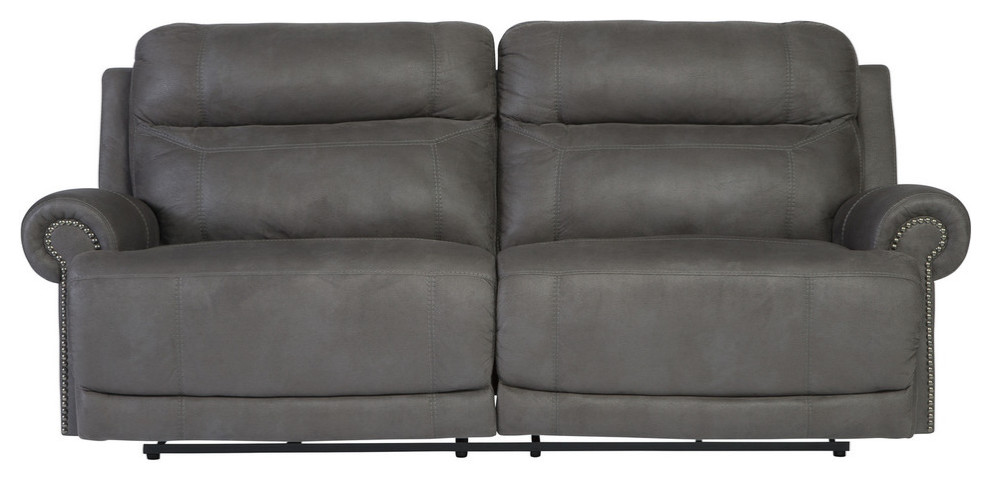 Austere 2-Seat Reclining Sofa, Brown - Transitional - Sofas - by Emma ...