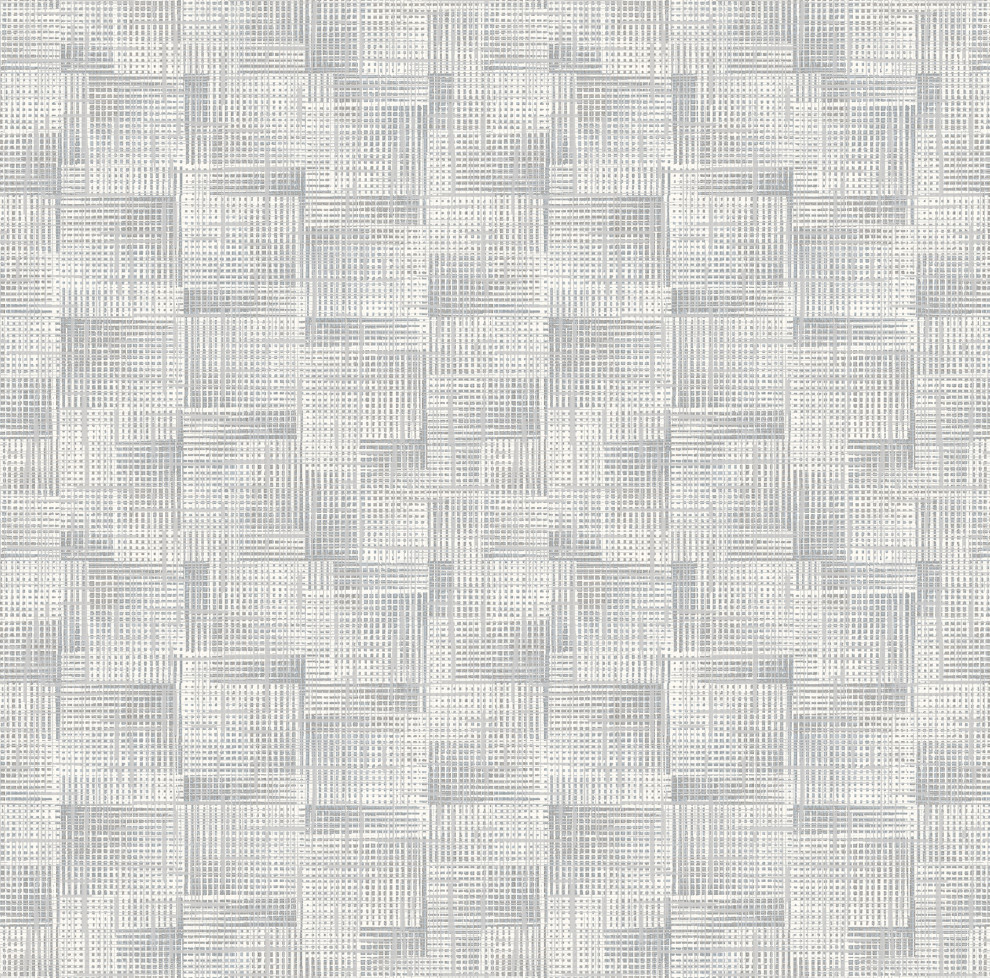 Ting Light Blue Lattice Wallpaper - Transitional - Wallpaper - by ...