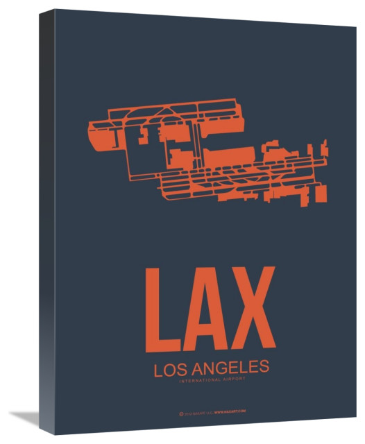 "LAX Los Angeles Poster 3" Fine Art Print, 18" x 24" - Modern - Prints ...