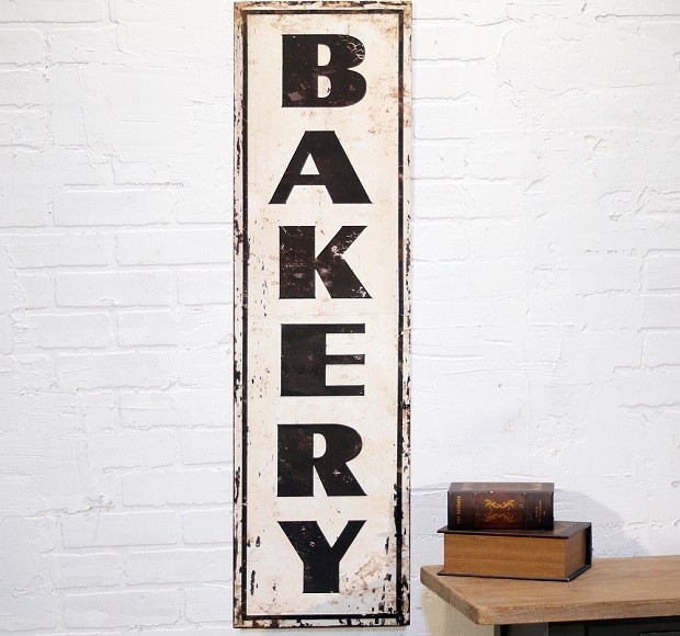 Large Distressed Metal "Bakery" Sign - Miami - by Antique Farmhouse ...