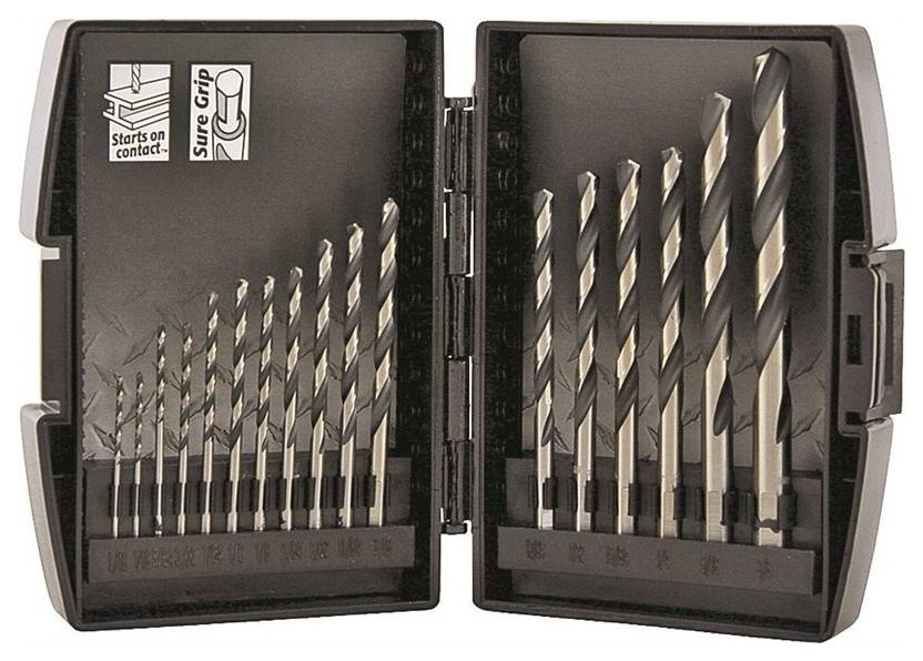 Vulcan 871140OR Drill Bit Set, Metal, 1/16 - 3/8", 17 Piece ...