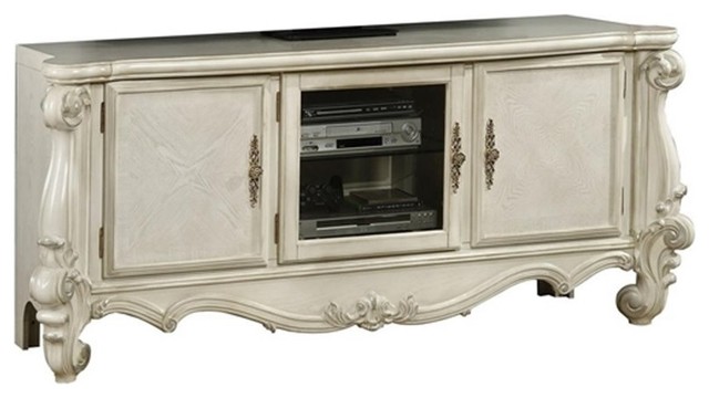 ACME Versailles TV Console, Bone White - Victorian - Entertainment ...
