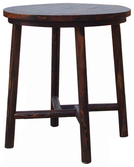 Char-Log Round Bar Table - Transitional - Indoor Pub And Bistro Tables ...