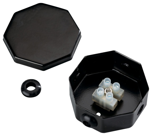 Black Splice Box Assembly - Transitional - Lighting Hardware - by ...