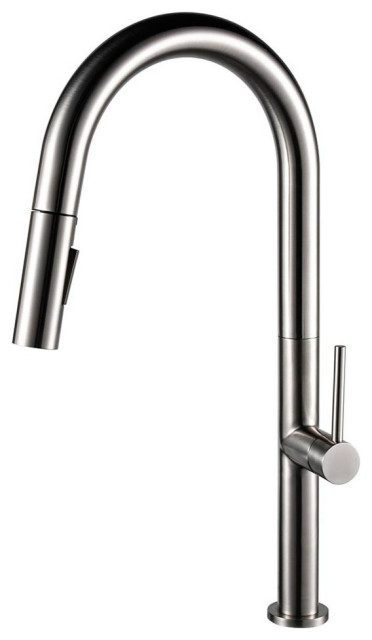 CBI Cascade Pull Down Single Handle Kitchen Faucet LH-KF50-BN ...