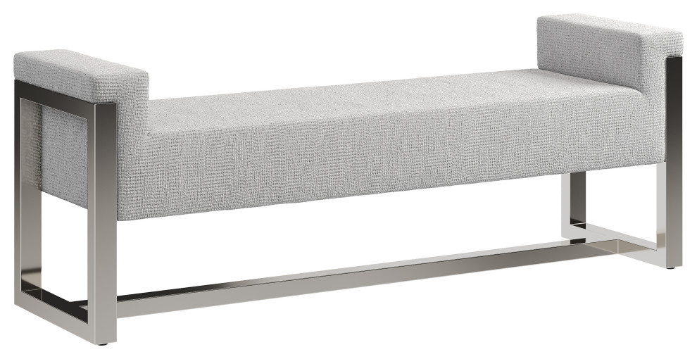 Bernhardt Stratum Fabric Bench - Contemporary - Upholstered Benches ...
