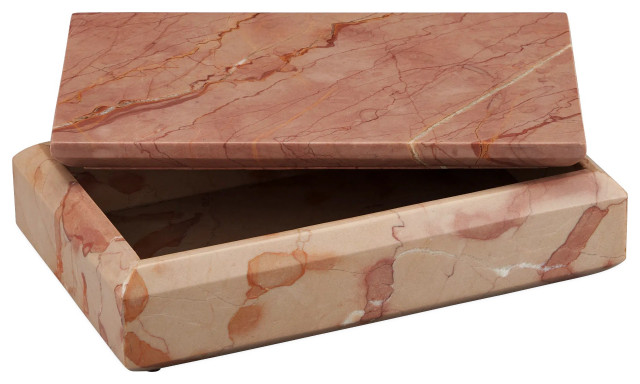 Leslie Rosa Marble Box - Contemporary - Decorative Boxes - by ...