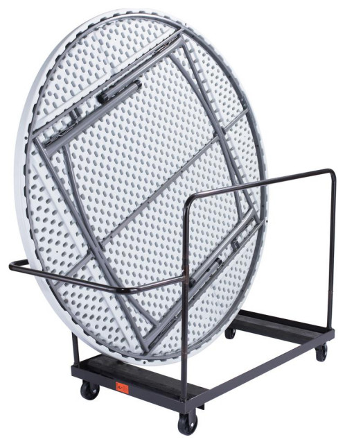 NPS® Folding Table Dolly For Vertical Storage, 71 Round Tables ...