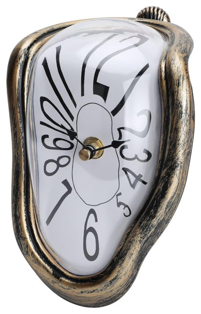Melting Clock Dali Melted Clock Gift Decor Art Inspired Wall Clock ...
