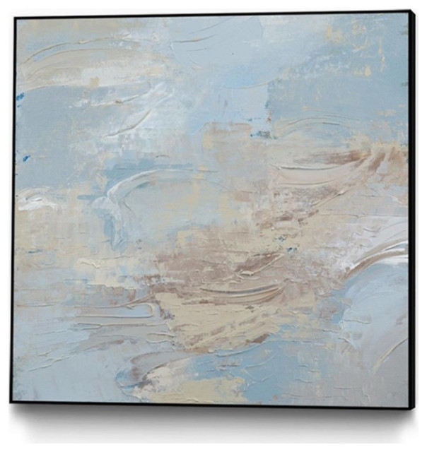 Giant Art Canvas 20x20 Seaside Mist Framed in Multi-Color ...